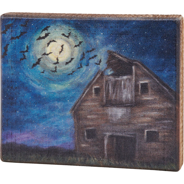 Barn Bats Block Sign - Small Town Home & Decor