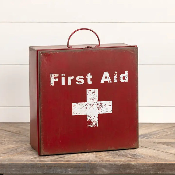 Red & White First Aid Box - Small Town Home & Decor