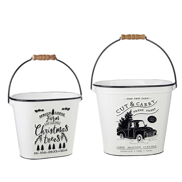 Farmhouse Tree Bucket - Small Town Home & Decor